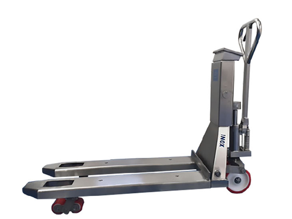 Transpaleta manual INOX pesadora 2.000 KG - SEREMA CARRETILLAS